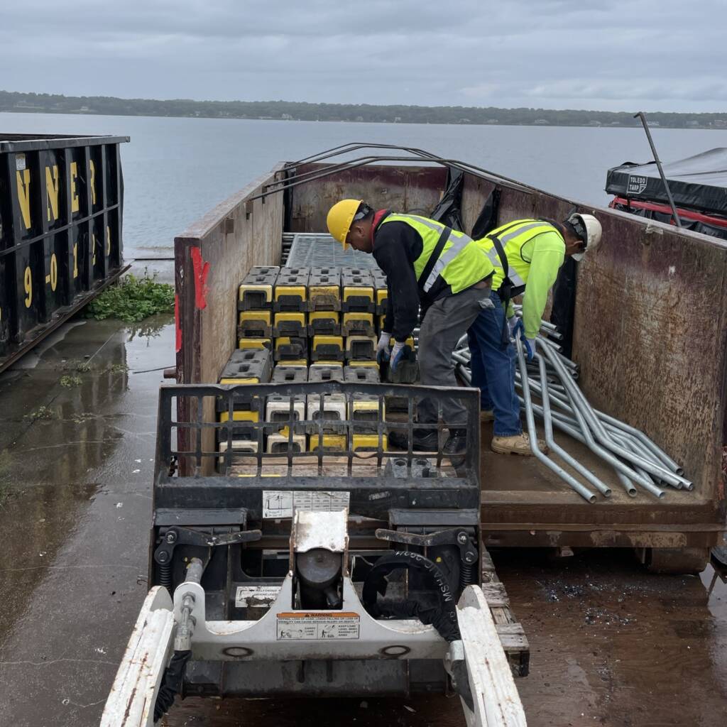 Gould Island Building Demo with Brokk | EnviroVantage | Abatement and ...